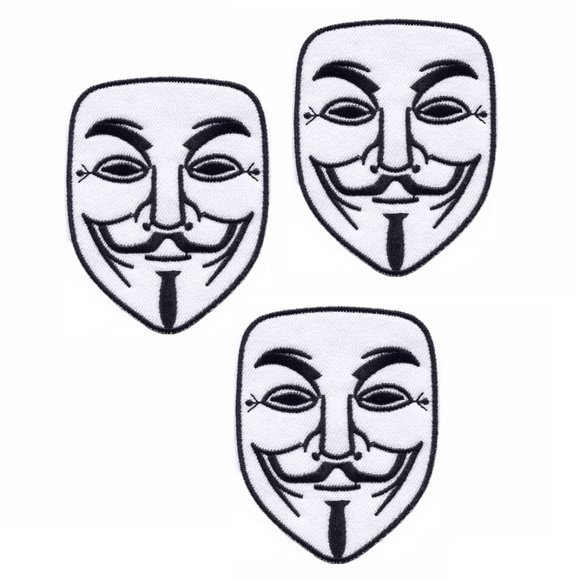 Accessories | New Anonymous Mask Badges Fawkes Diy Patches V For ...